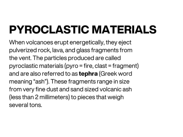 VOLCANOES PRESENTATION( TYPES OF VOLCANOES, TYPES OF FLOWS, ROCKS ...