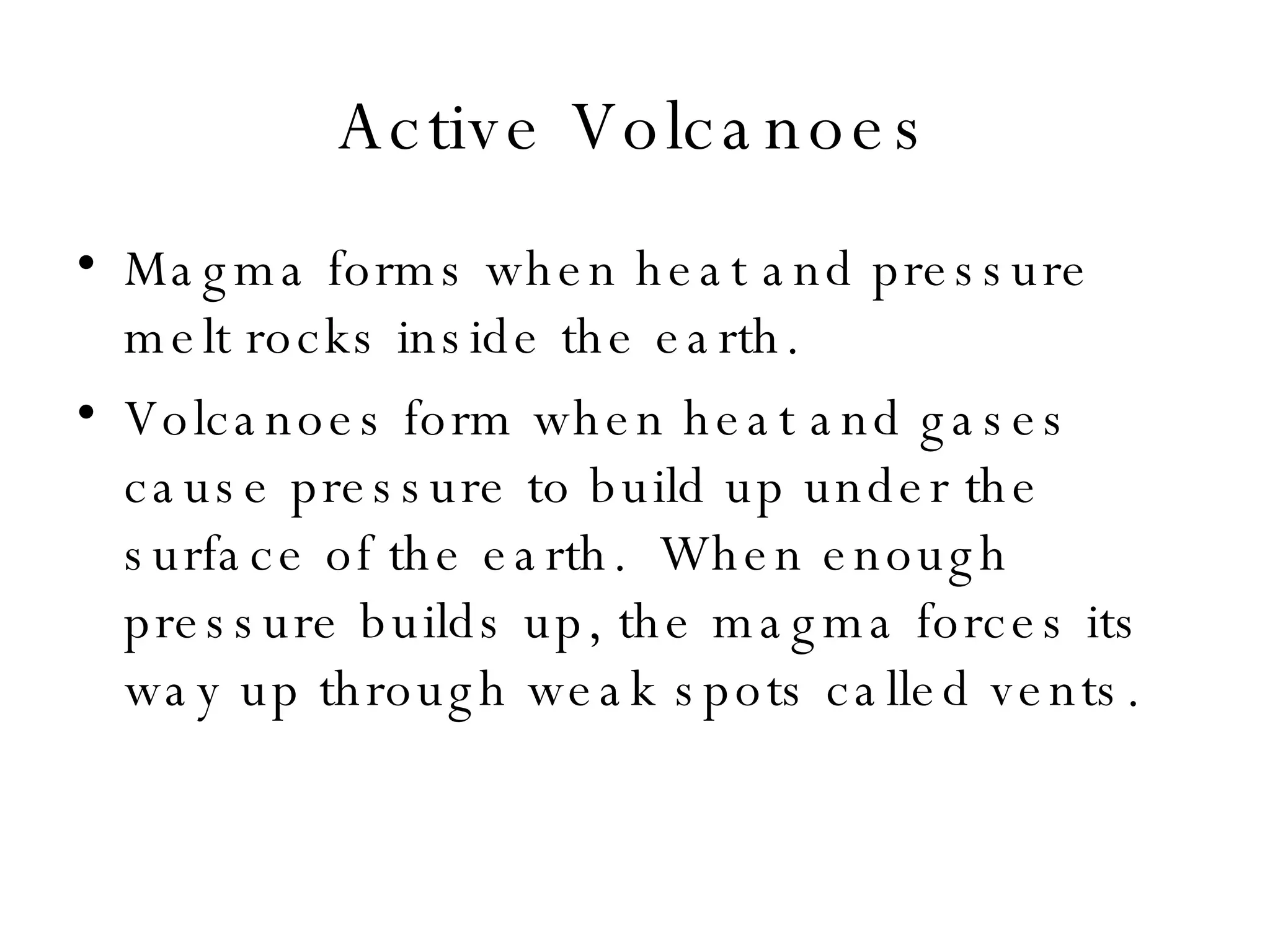 Volcanoes and Earthquakes | PPT