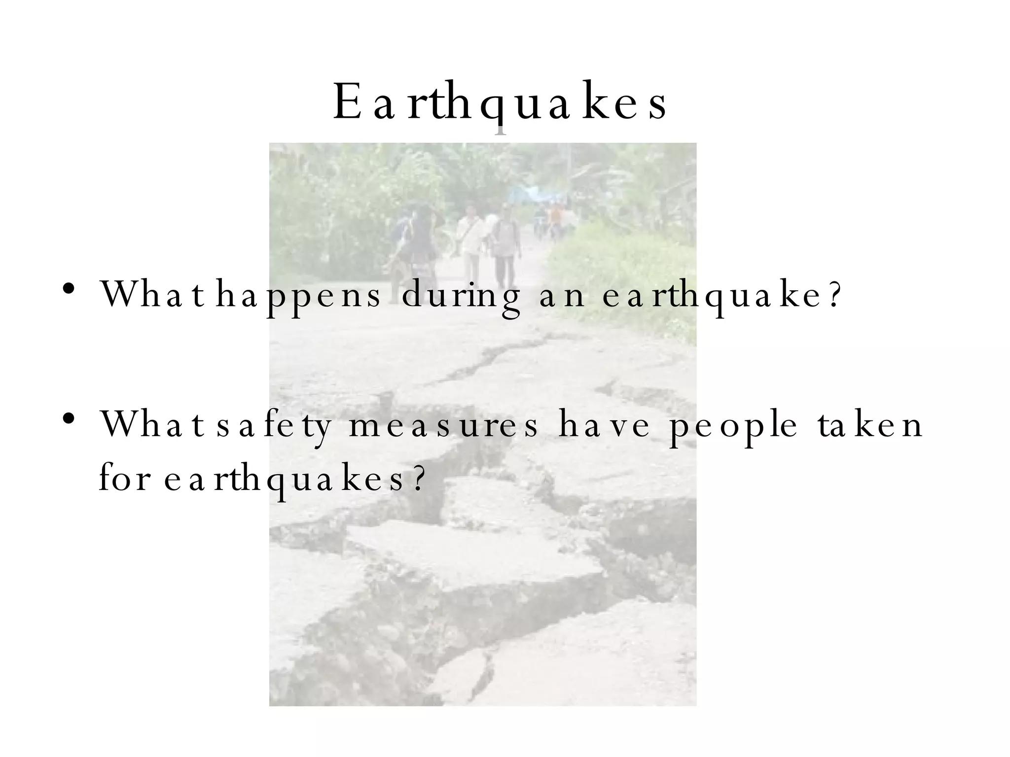 Volcanoes and Earthquakes | PPT
