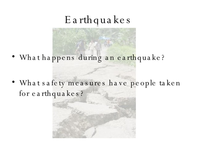 Volcanoes and Earthquakes | PPT