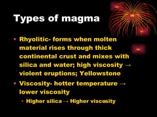 Volcanoes Lecture | PPT