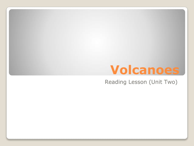 Volcanoes reading-comprehension-exercises 60296 | PPT