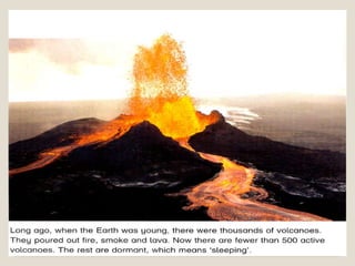 Volcanoes reading-comprehension-exercises 60296 | PPTX