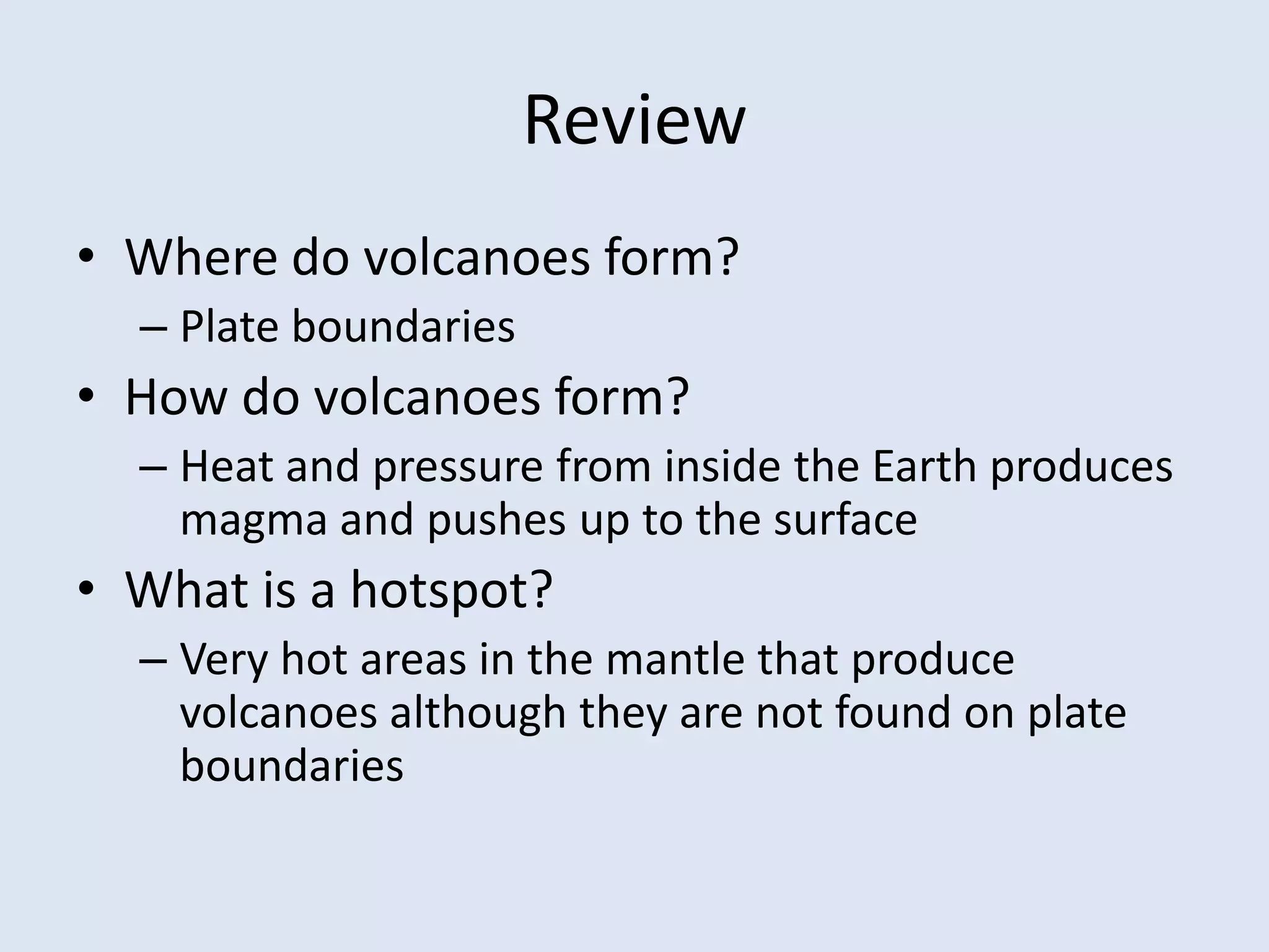 Volcanoes and eruptions | PPTX | Geography | Science