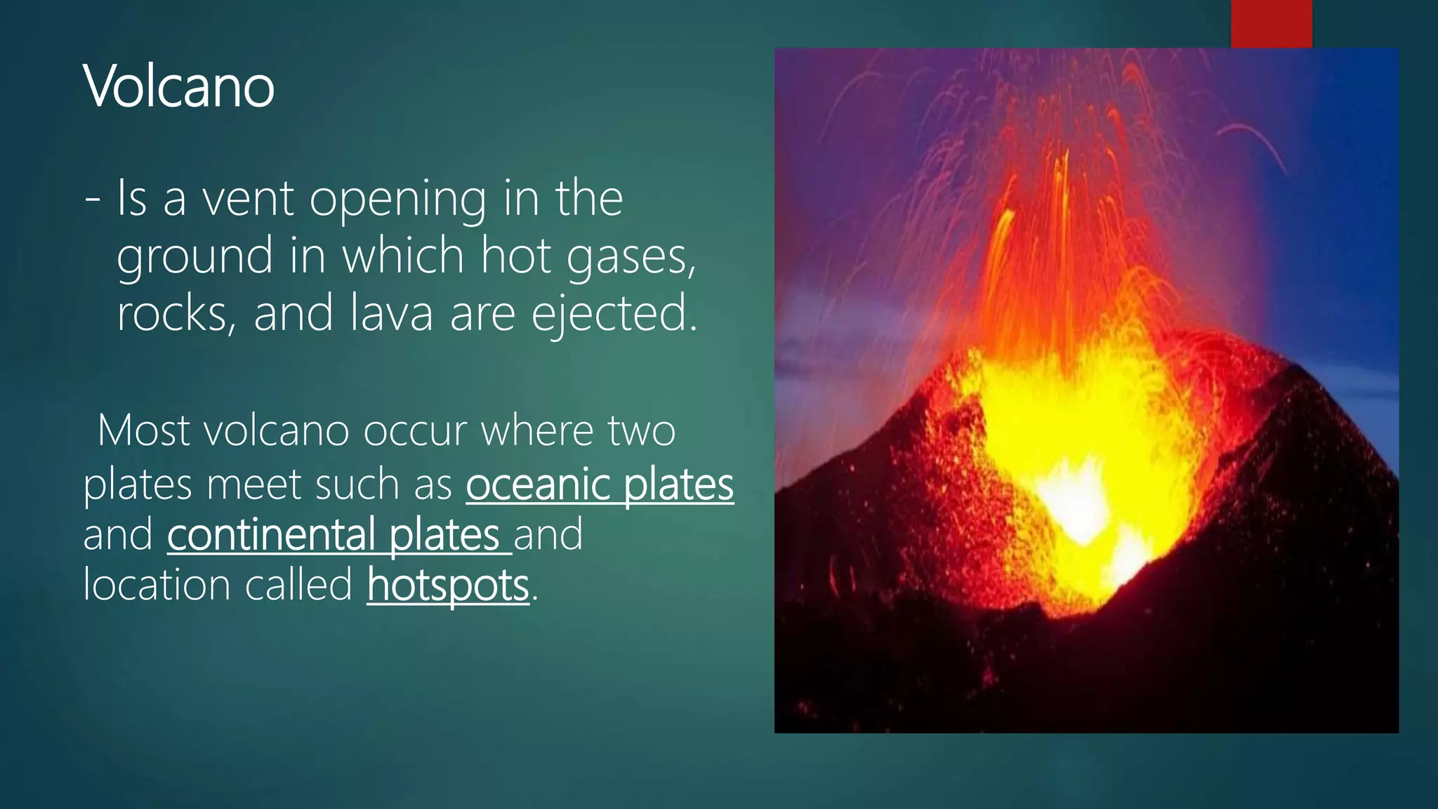 Volcanoes and plate tectonics | PPTX
