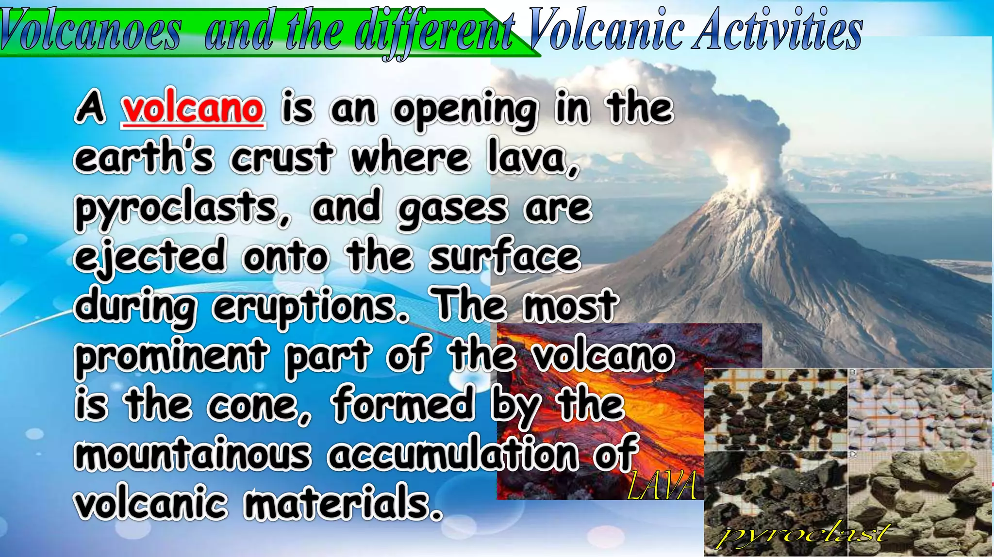 Volcanoes and the Different Volcnic Activities.pptx