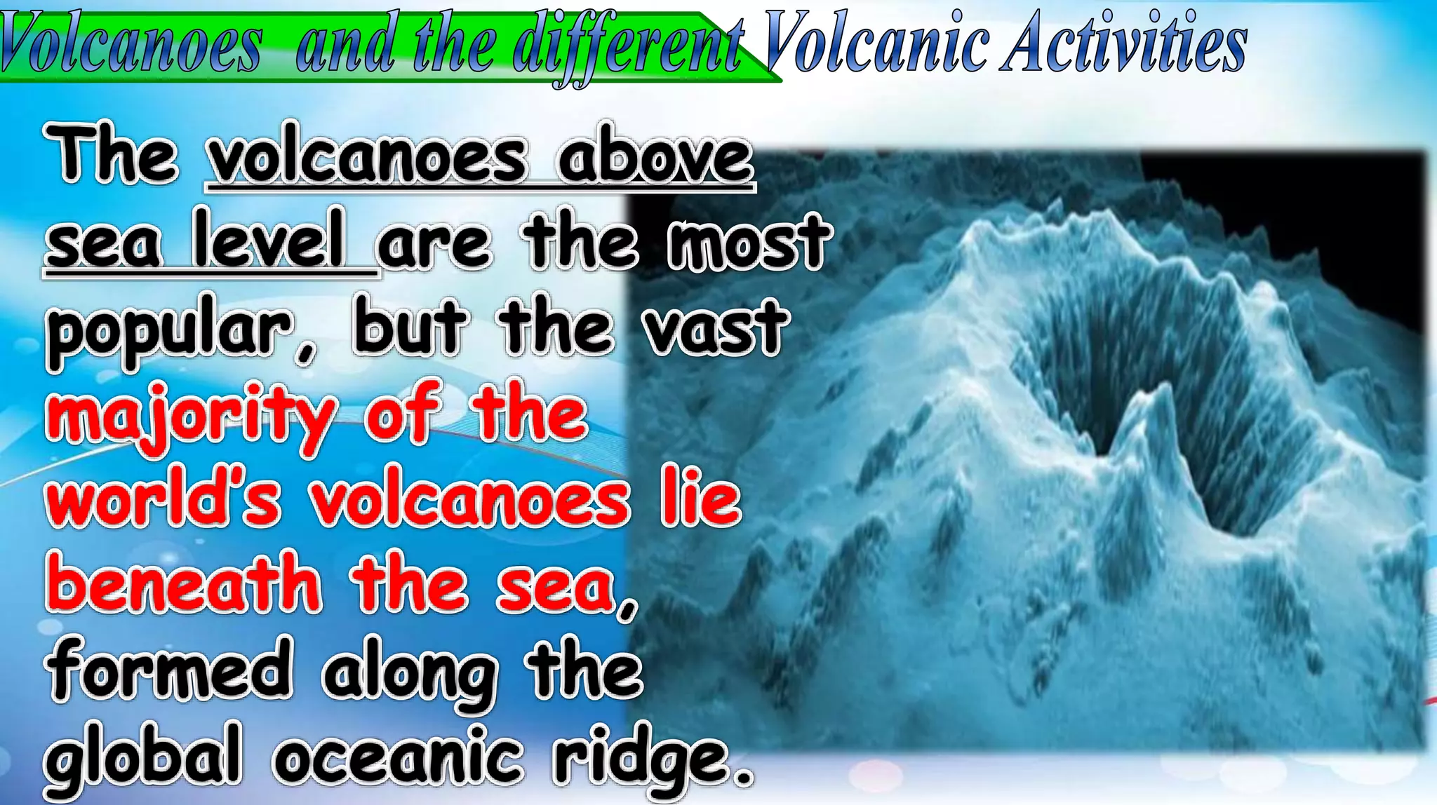 Volcanoes and the Different Volcnic Activities.pptx