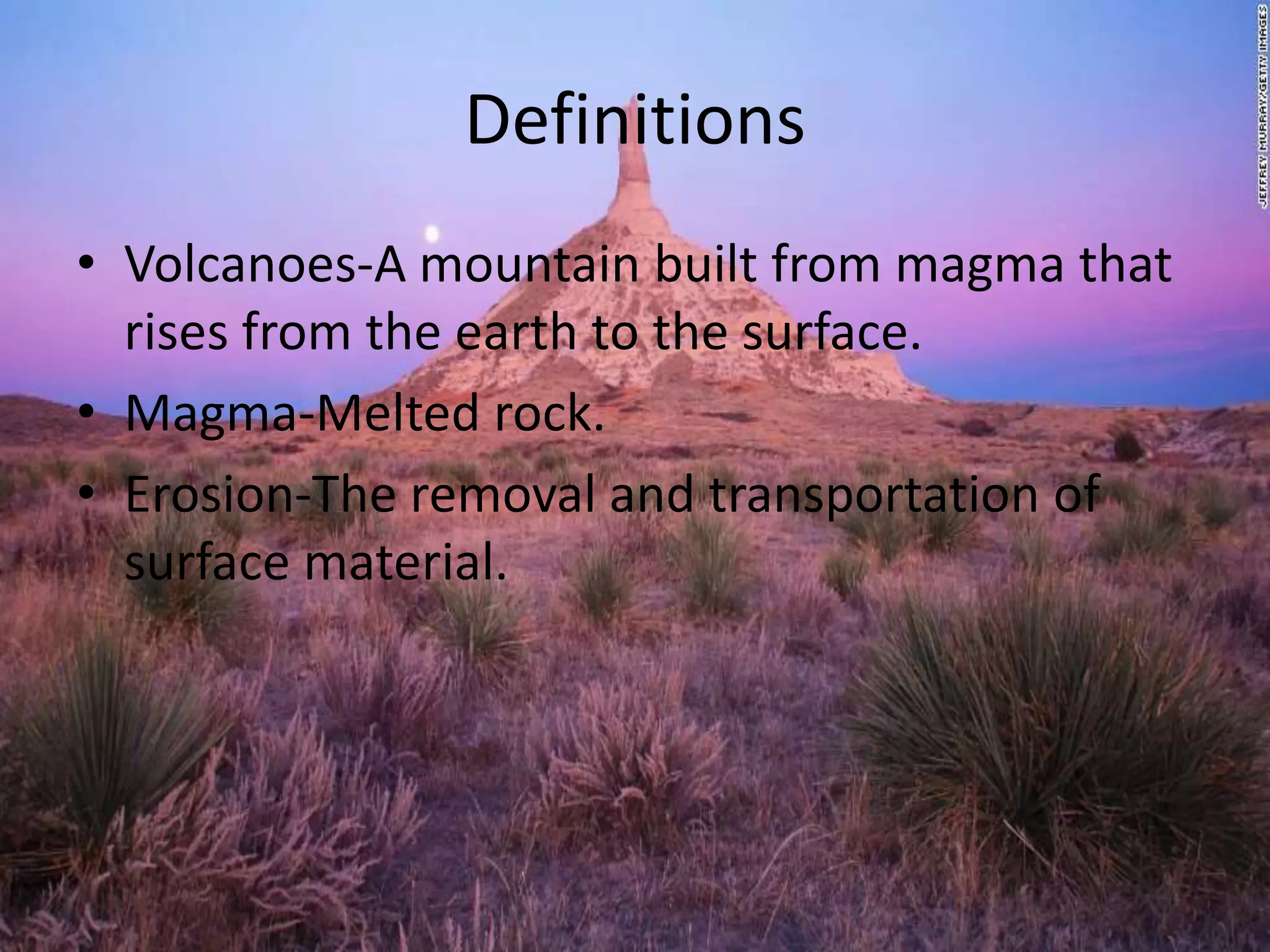 Volcanoes & erosion | PPTX