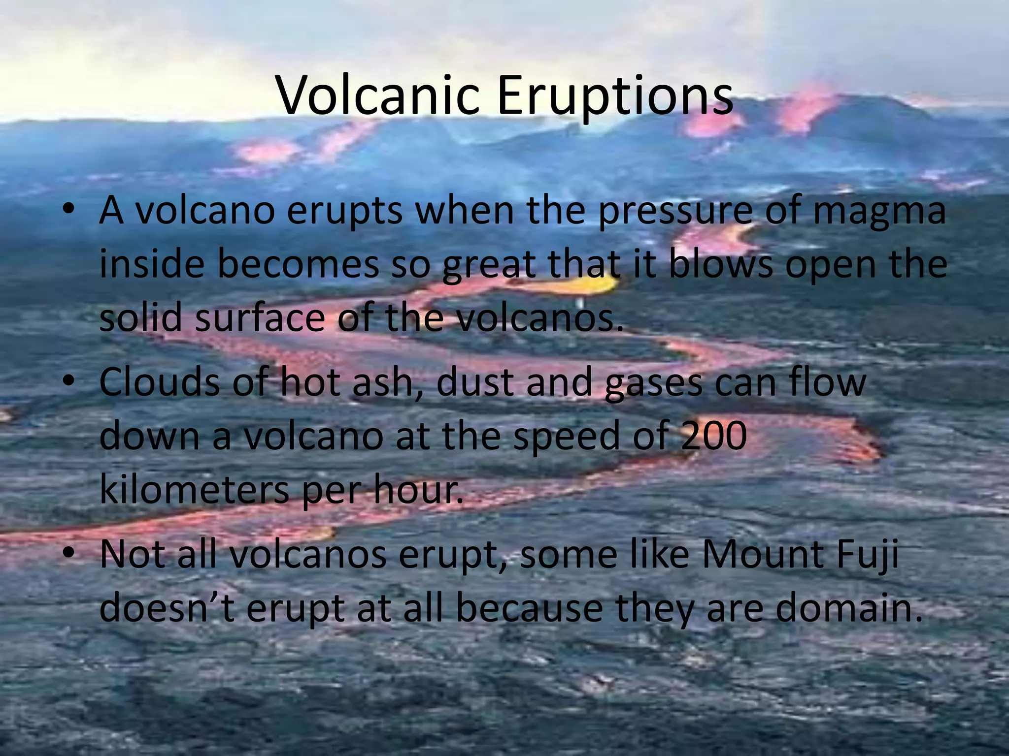 Volcanoes & erosion | PPTX