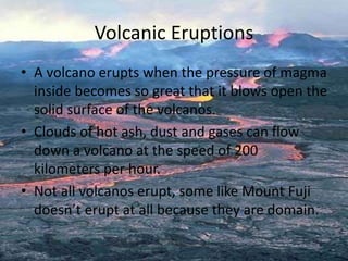 Volcanoes & erosion | PPTX | Geology | Science