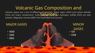 Volcanoes gases and elements environment | PPTX