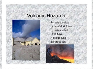 Volcanoes hazards powerpoint presentation | PPTX
