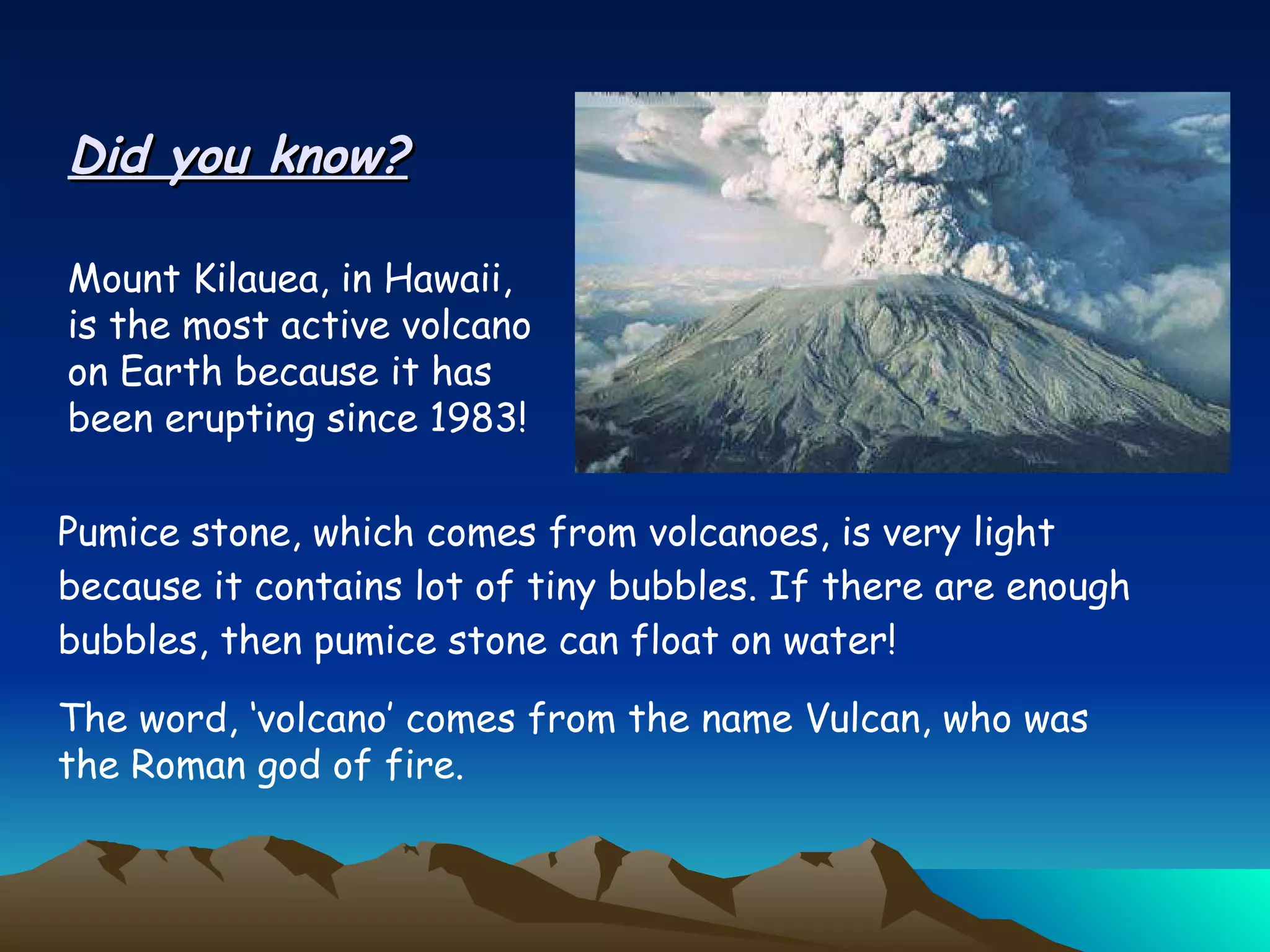 Volcanoes intro | PPT | Geology | Science
