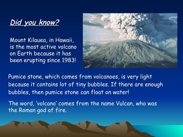 Volcanoes intro | PPT