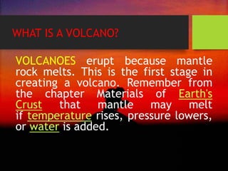 Volcanoes PART 1 | PPTX