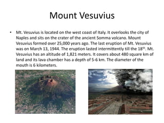 Volcanoes powerpoint | PPTX