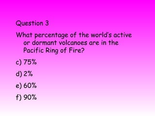 Volcanoes Quiz Ji Won | PPT