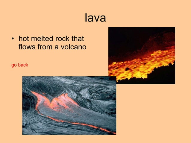 Volcanoes Vocabulary | PPT | Free Download