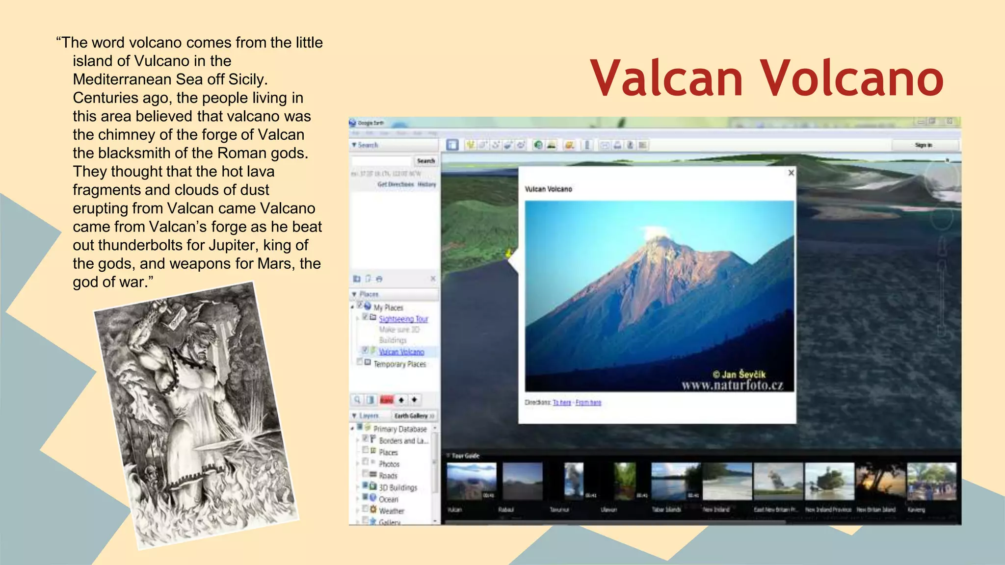 Volcanoes with legends | PPTX