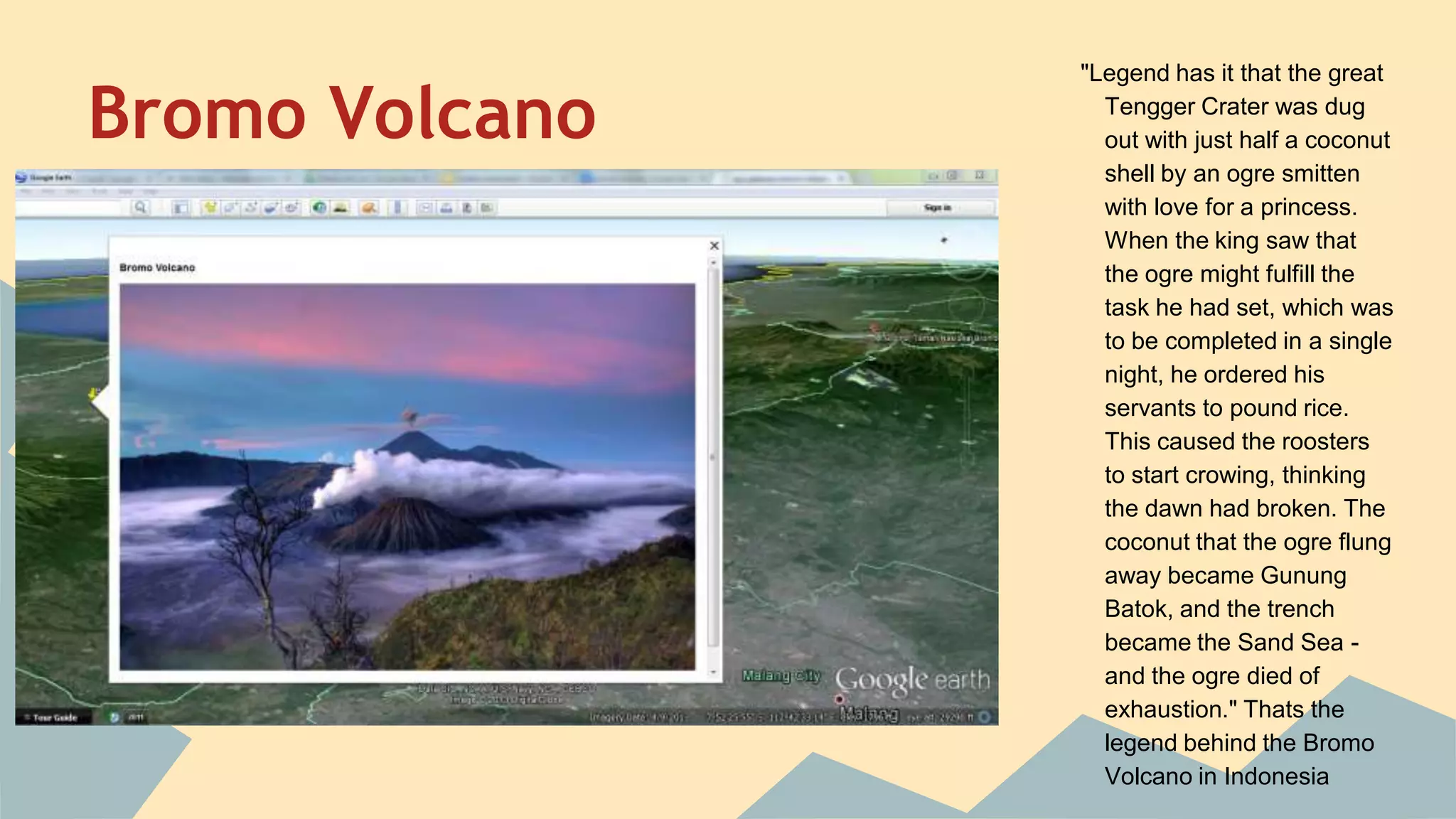 Volcanoes with legends | PPTX
