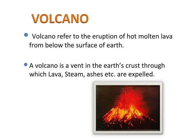 Volcano ppt | PPT | Geography | Science