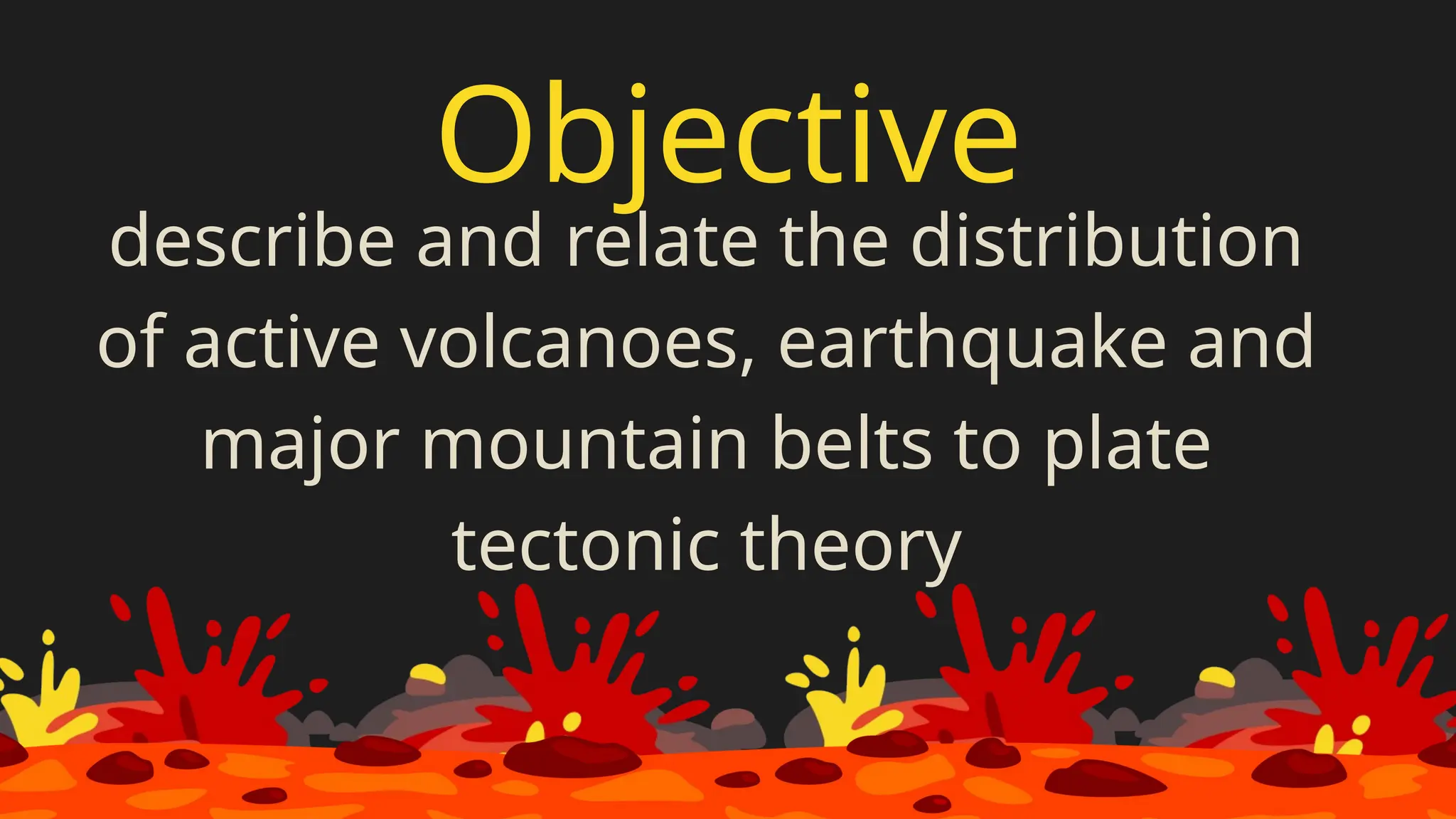 Volcano Science Educational Presentation in Black and Yellow ...