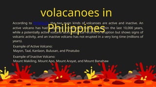Volcano Science Educational Presentation in Black and Yellow ...