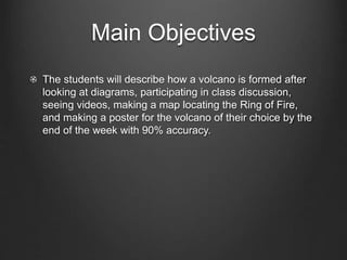 Volcano unit plan | PPTX