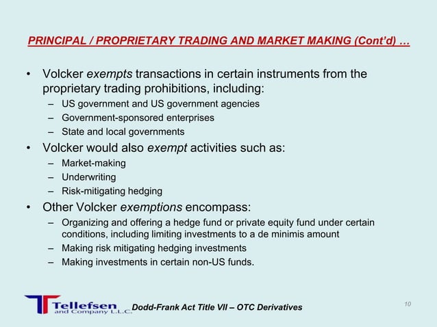 Volcker rule update 1210 | PPTX
