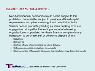Volcker rule update 1210 | PPTX