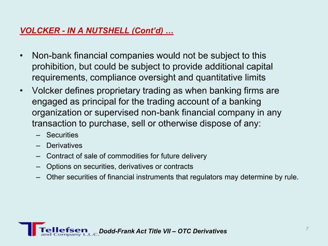 Volcker rule update 1210 | PPTX