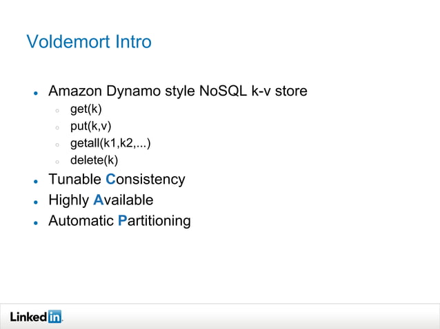 Voldemort : Prototype to Production | PDF