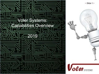 Voler capabilities presentation with examples 2019-4 md rev wm 10-12 | PPT