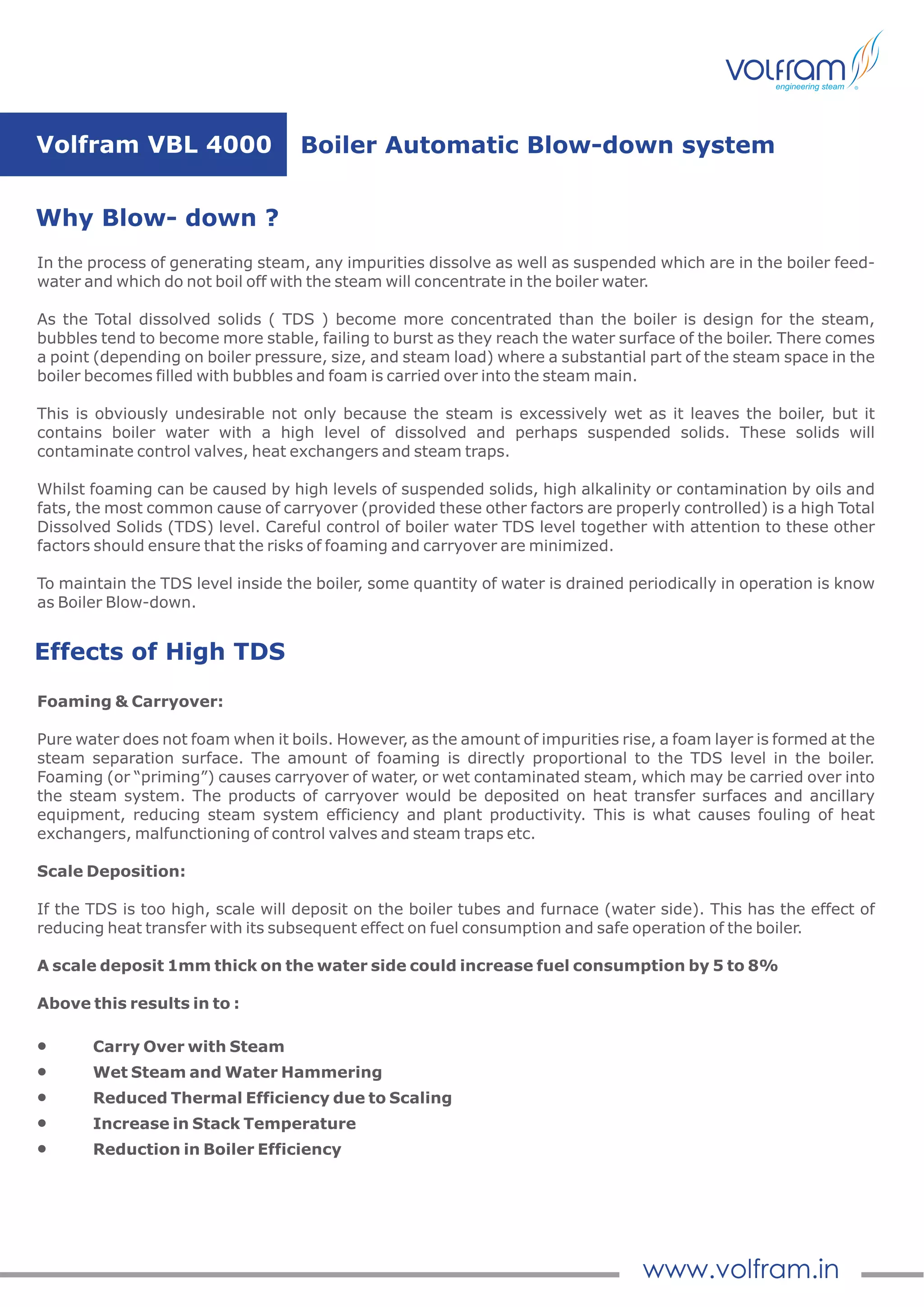 Volfram boiler-auto-blow-down | PDF