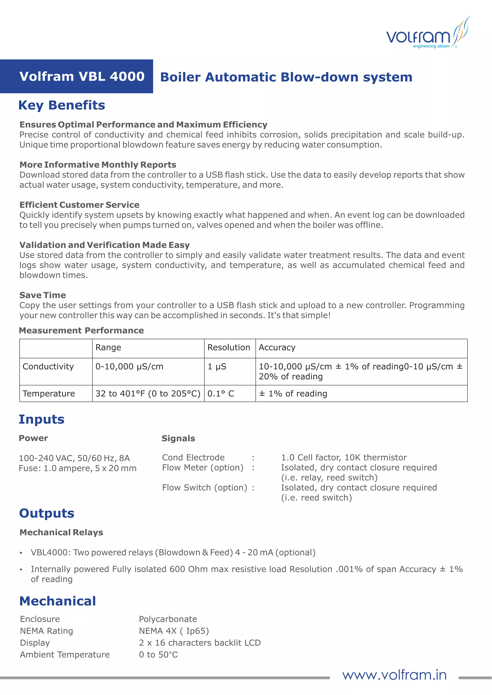 Volfram boiler-auto-blow-down | PDF