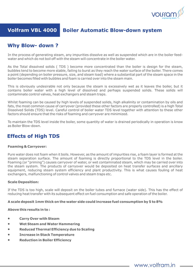 Volfram boiler-auto-blow-down | PDF