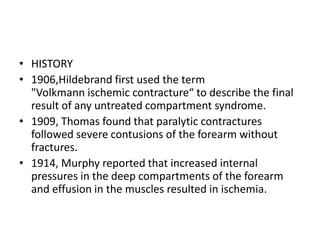 Volkmann¶s ischemic contracture | PPTX