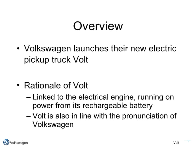 Volkswagen Volt Advertising Campaign | PPT