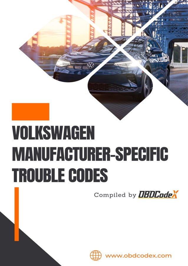 Volkswagen Manufacturer-specific OBD2 Trouble Codes List – OBDCodex | PDF