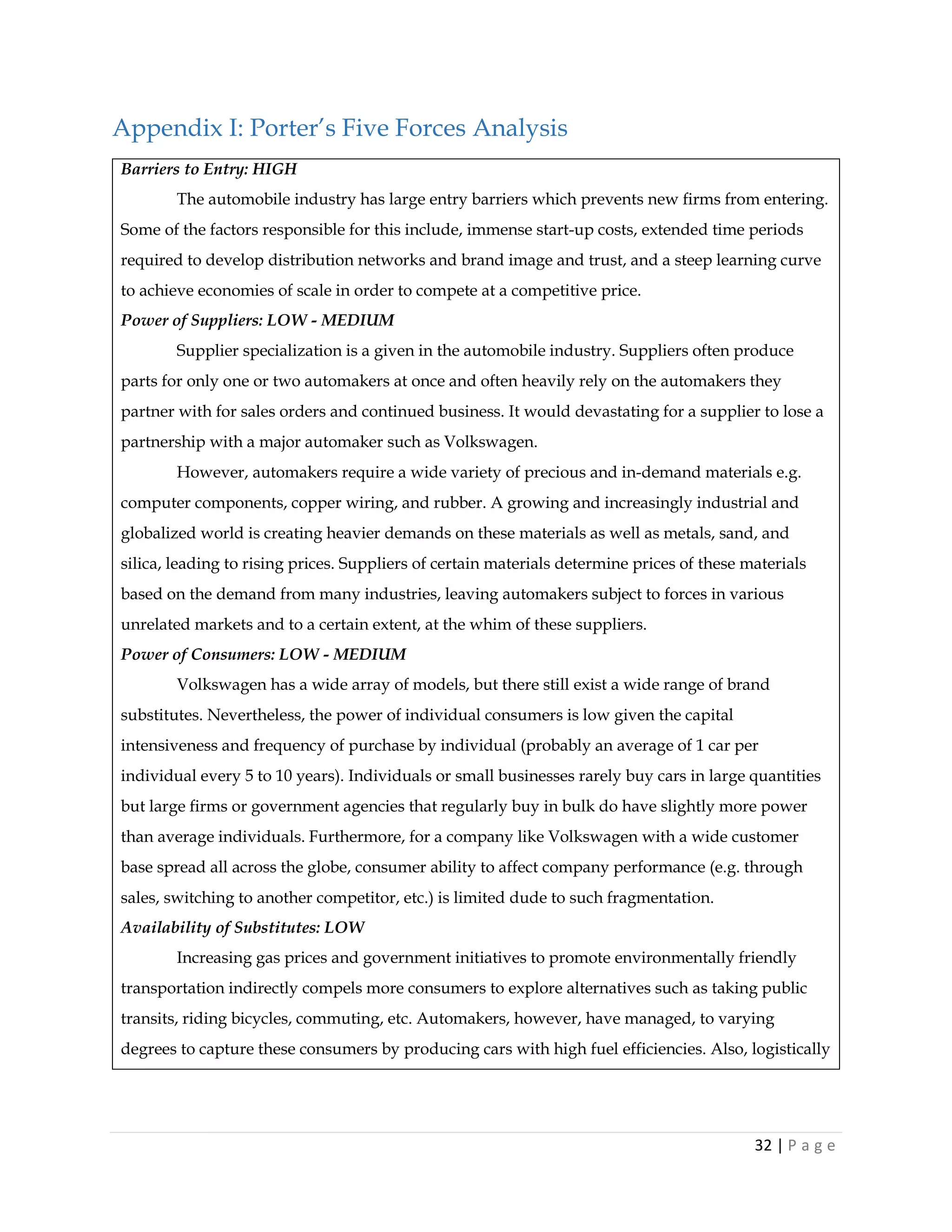 Volkswagen - Developing Strategies for Competitive Advantage | PDF