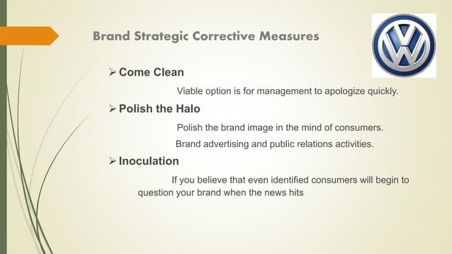 Volkswagen brand disaster | PPT