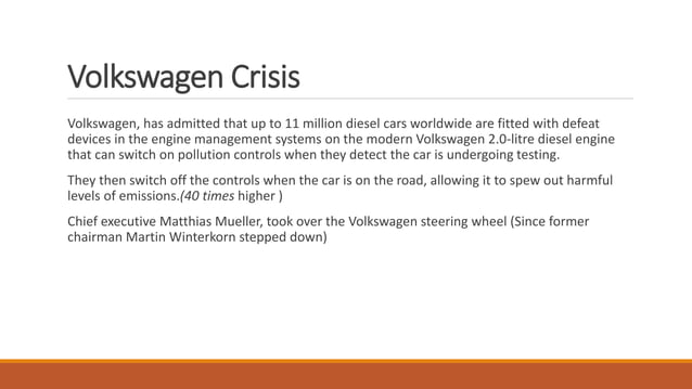 Volkswagen case study | PPTX