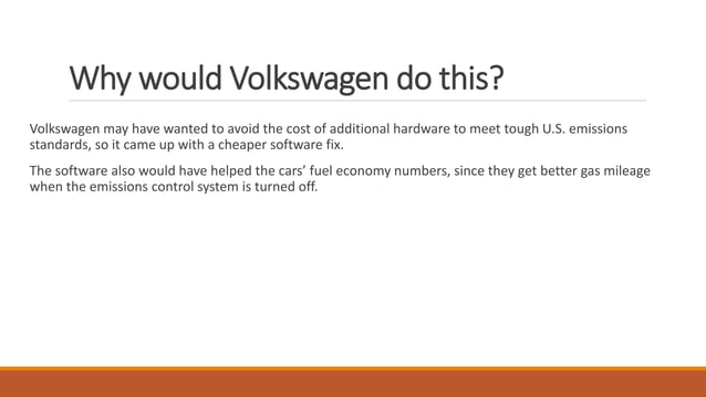 Volkswagen case study | PPTX