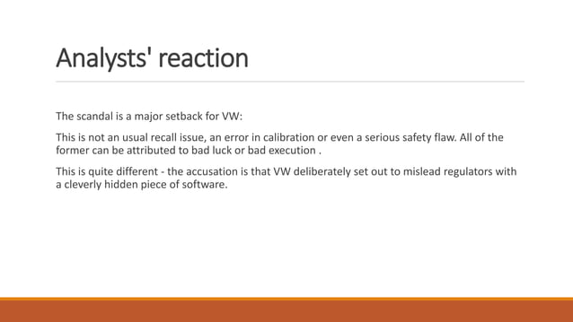 Volkswagen case study | PPTX