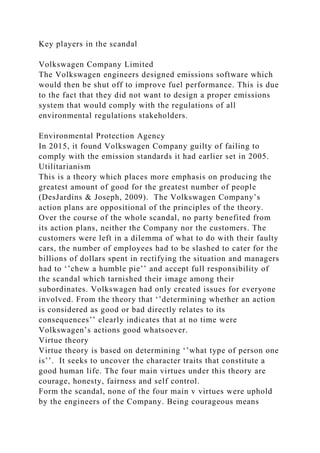 Volkswagen CompanyCase Study on Volkswagen Com.docx
