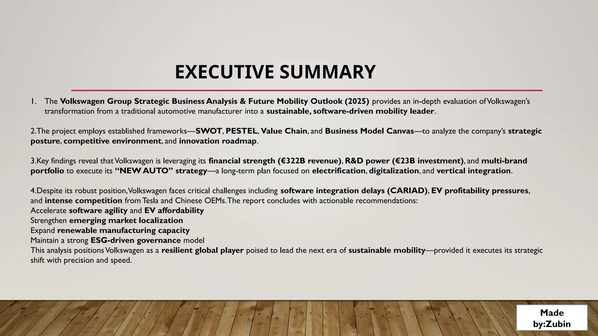 Volkswagen Group: Strategic Business Analysis & Future Mobility Outlook ...