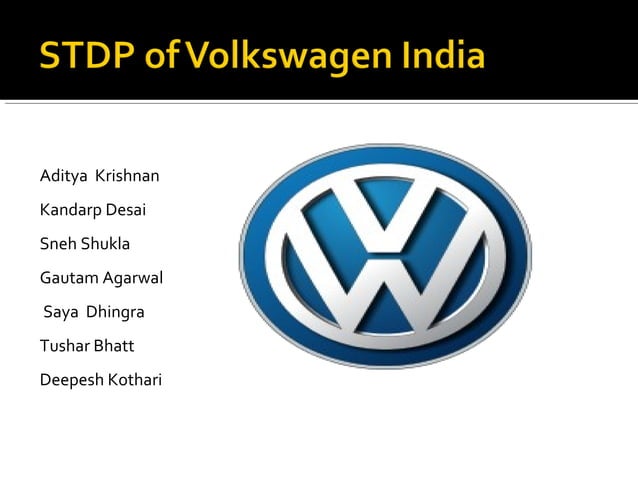 Volkswagen STDP India | PPT | Automotive Industry | Industries