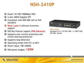 Giới thiệu Switch PoE VolkTek (Đài Loan) | PPT