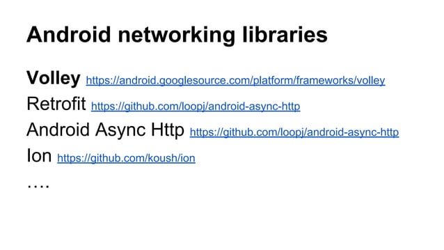 Volley - Android Networking | PPT