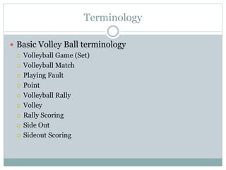 Volleyball : Rules Regulation and Terminology | PPTX